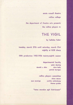 "The Vigil" by Annie Russell Theatre
